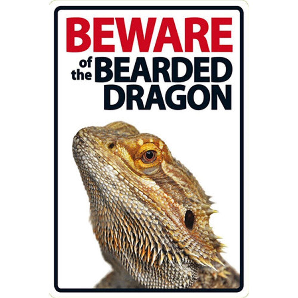 Bearded Dragon Vintage Metal Tin Signs Home Bar Cl... – Grandado