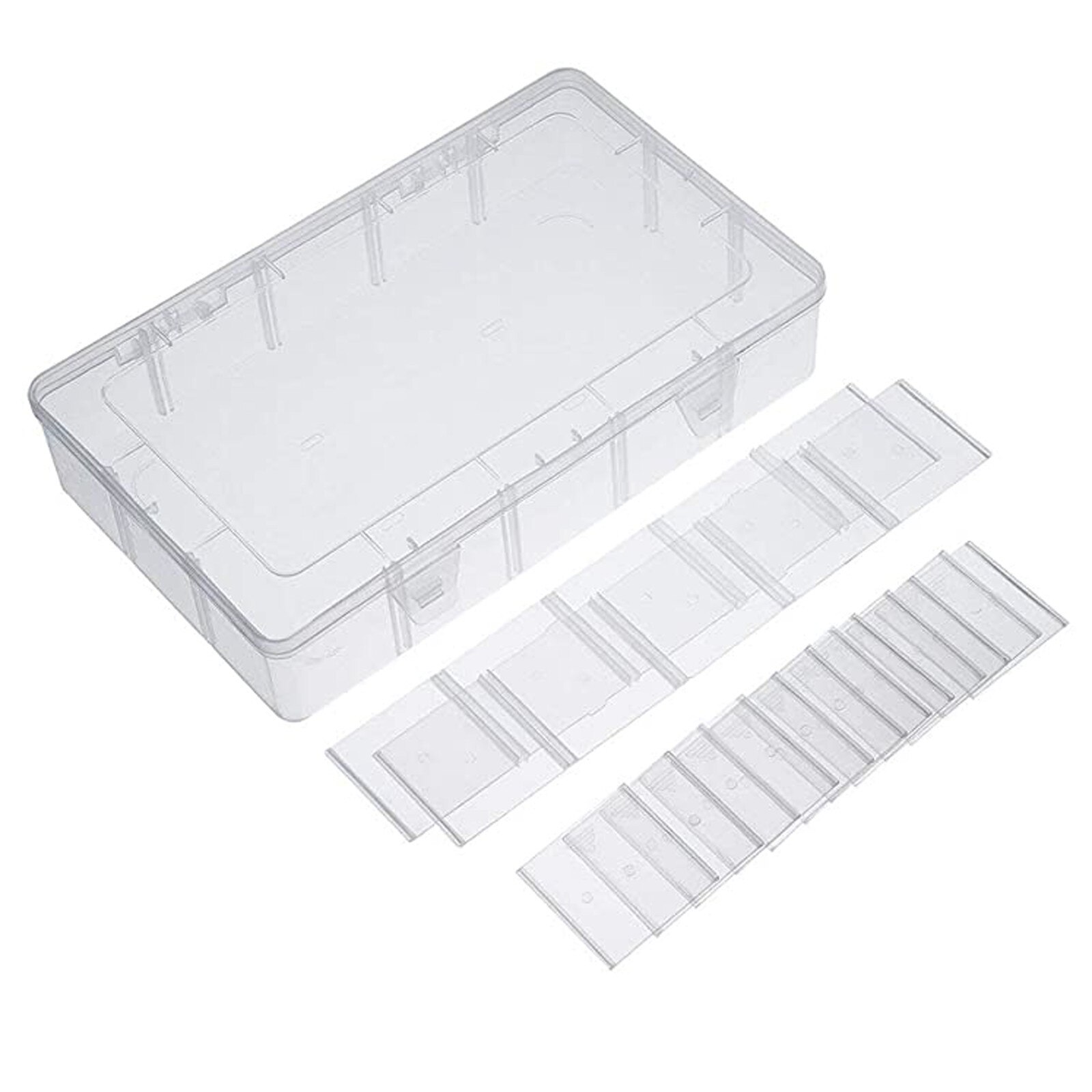 40# Large plastic Storage Jewelry Box Compartment ... – Grandado