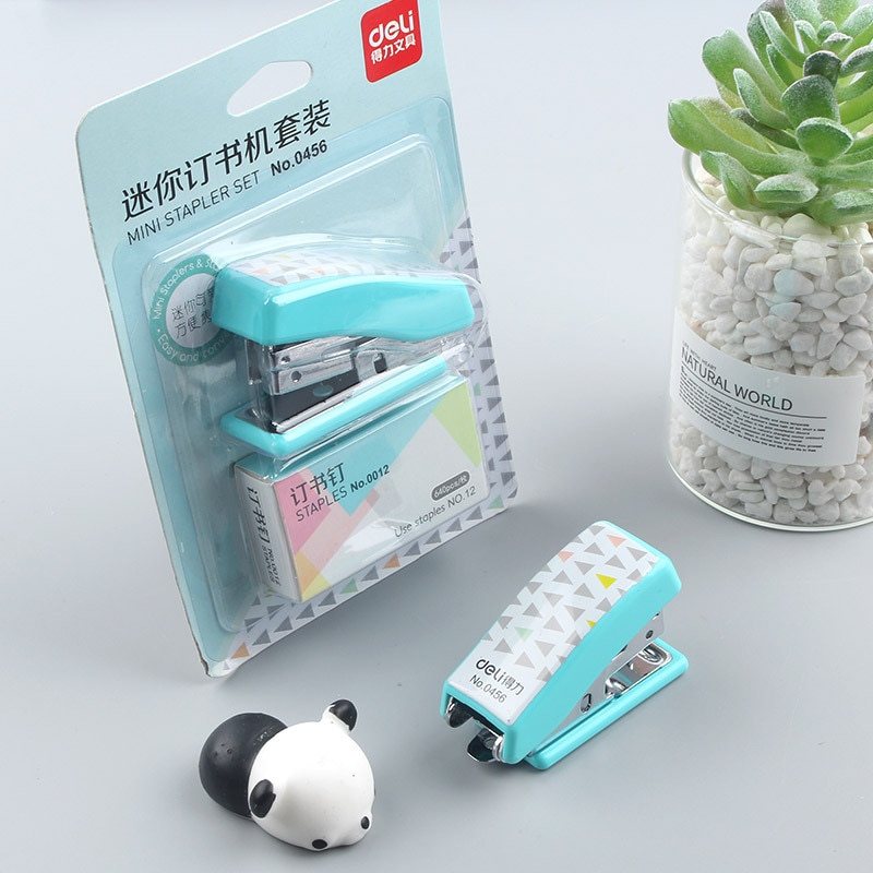 Deli set stapler cute cartoon stapler mini small s... – Vicedeal