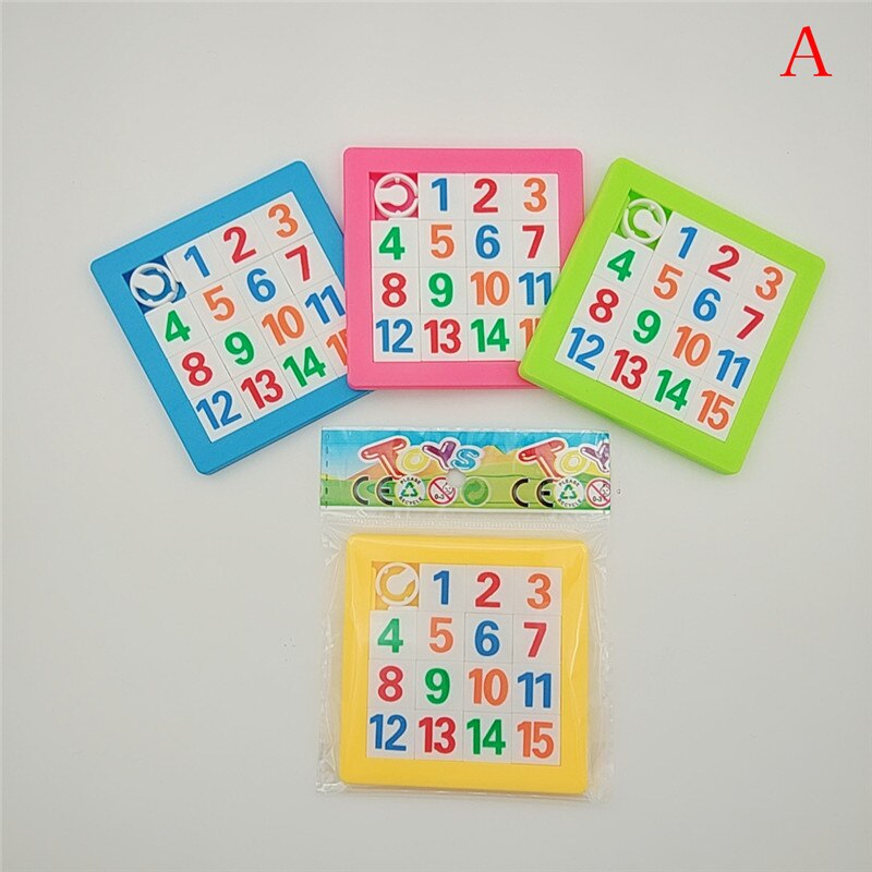 1pcs 7*7cm 3D Slide Puzzle Plastic Building Number... – Grandado