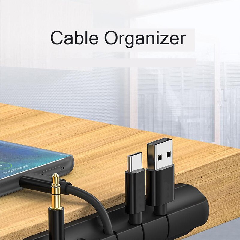 Desk Cable Winder Silicone USB Cable Winder Flexib... – Grandado