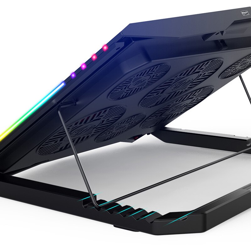 ICE COOREL Gaming RGB Laptop Cooler 12-18 inch Led... – Grandado