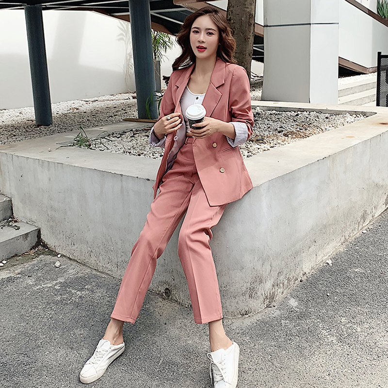 Elegante Steenrood Vrouwelijke Blazer Pak Vrouwen ... – Grandado