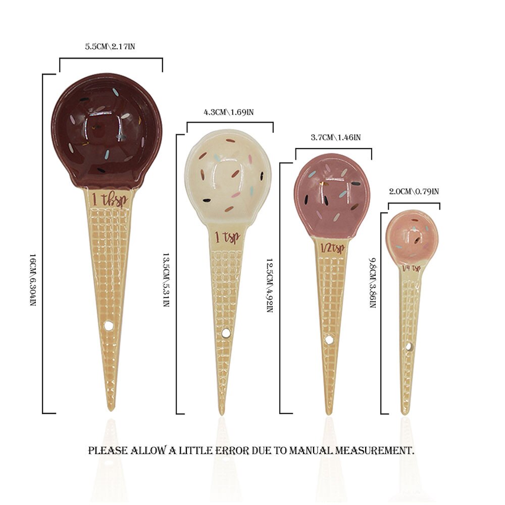 Visual Touch 3 Styles Balloon Measure Spoons Ice c... – Vicedeal