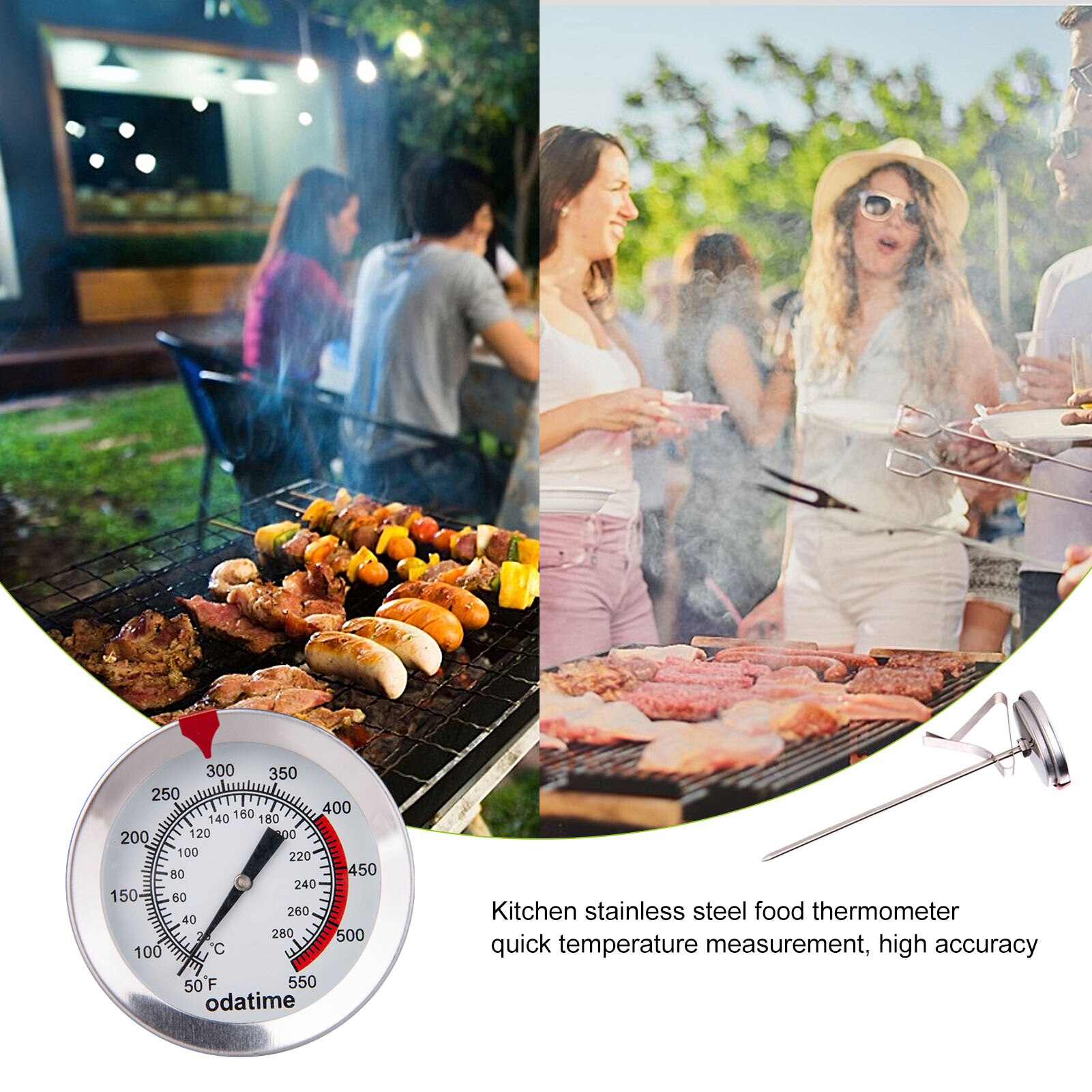 Instant Read Meat Thermometer With Fixing Clip Lon... – Grandado