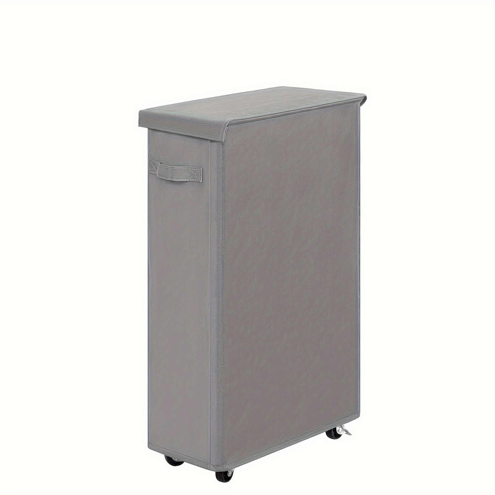 1PC wasmand met wielen en deksel, gesloten wasmand... – Vicedeal