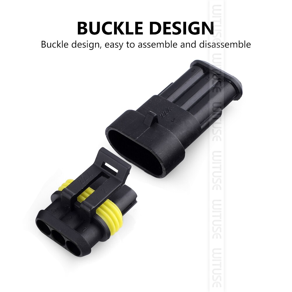 TSLEEN 5Pcs Wasserdichte 1/2/3/4/5/6 Pin Way Dicht... – Vicedeal