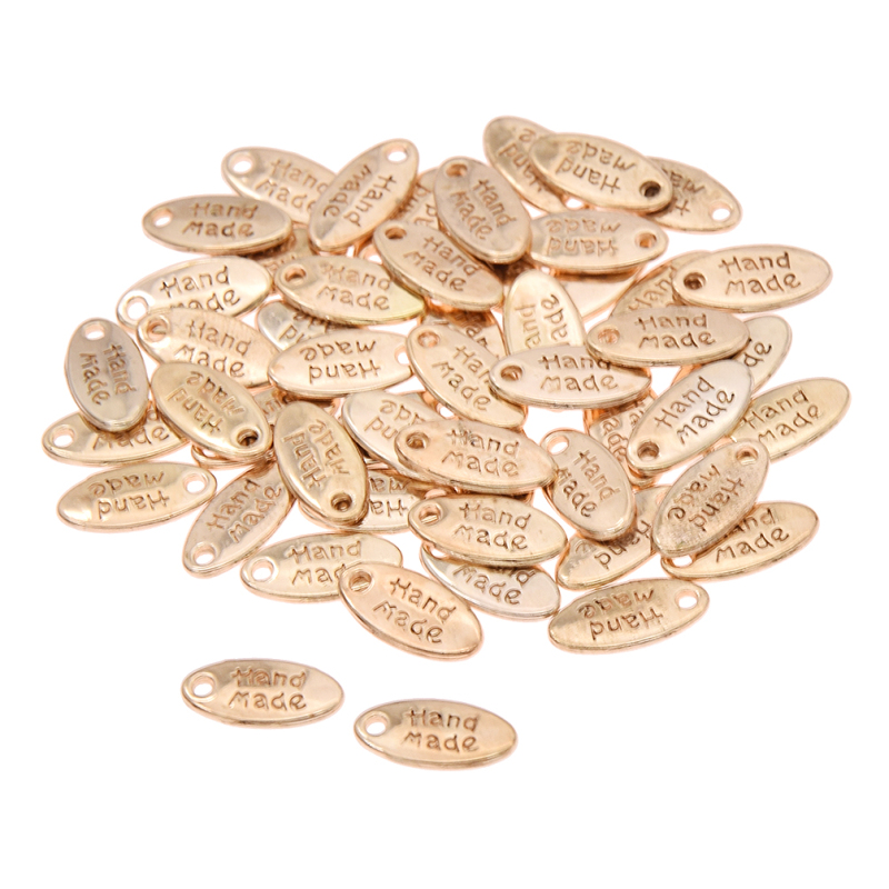 50pcs/pack Hand Made Letter Metal Tags For Garment... – Grandado