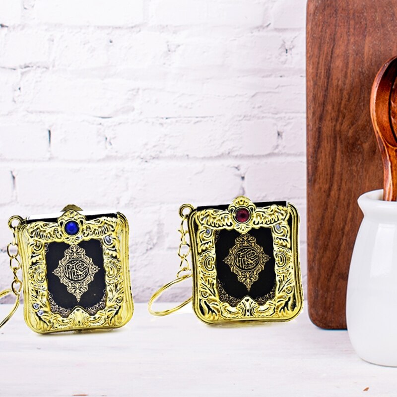 Miniature Arabic Quran Book Islamic Keychain Penda... – Grandado