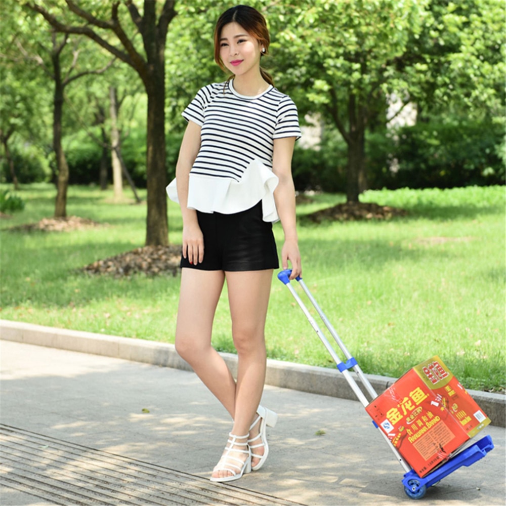 B-LIFE Aluminium Folding Trolley with PU Wheels So... – Grandado