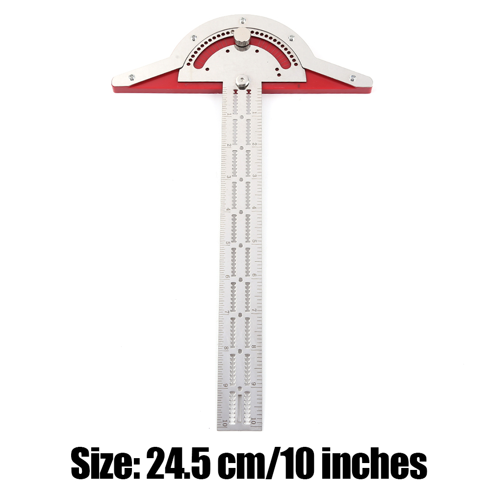 T-Type Woodworker Edge Rule Efficient Protractor W... – Grandado