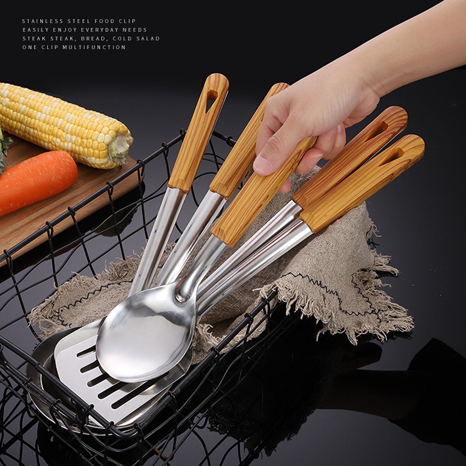 Cooking Tool Stainless Steel With Storage Rack 6Pc... – Grandado