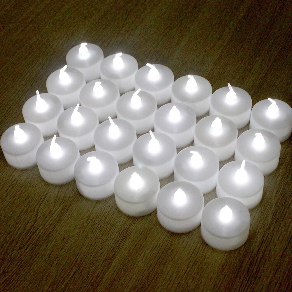 24PCS Year Candles Transparent soft core Battery P... – Grandado