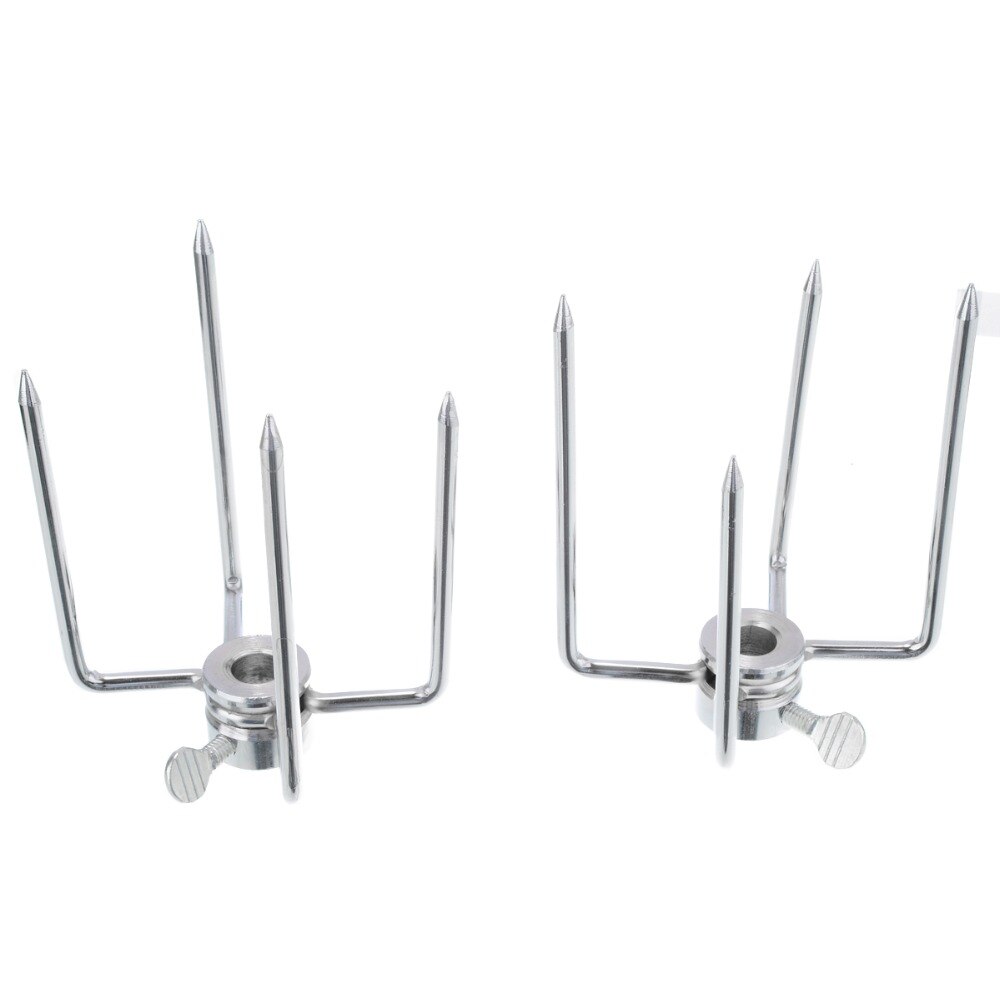 2pcs BBQ Stainless Steel Spit Forks Charcoal Chick... – Vicedeal
