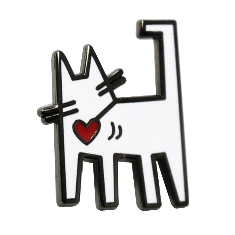 Keith Hairball - Artist Cat Enamel Pin – Vicedeal