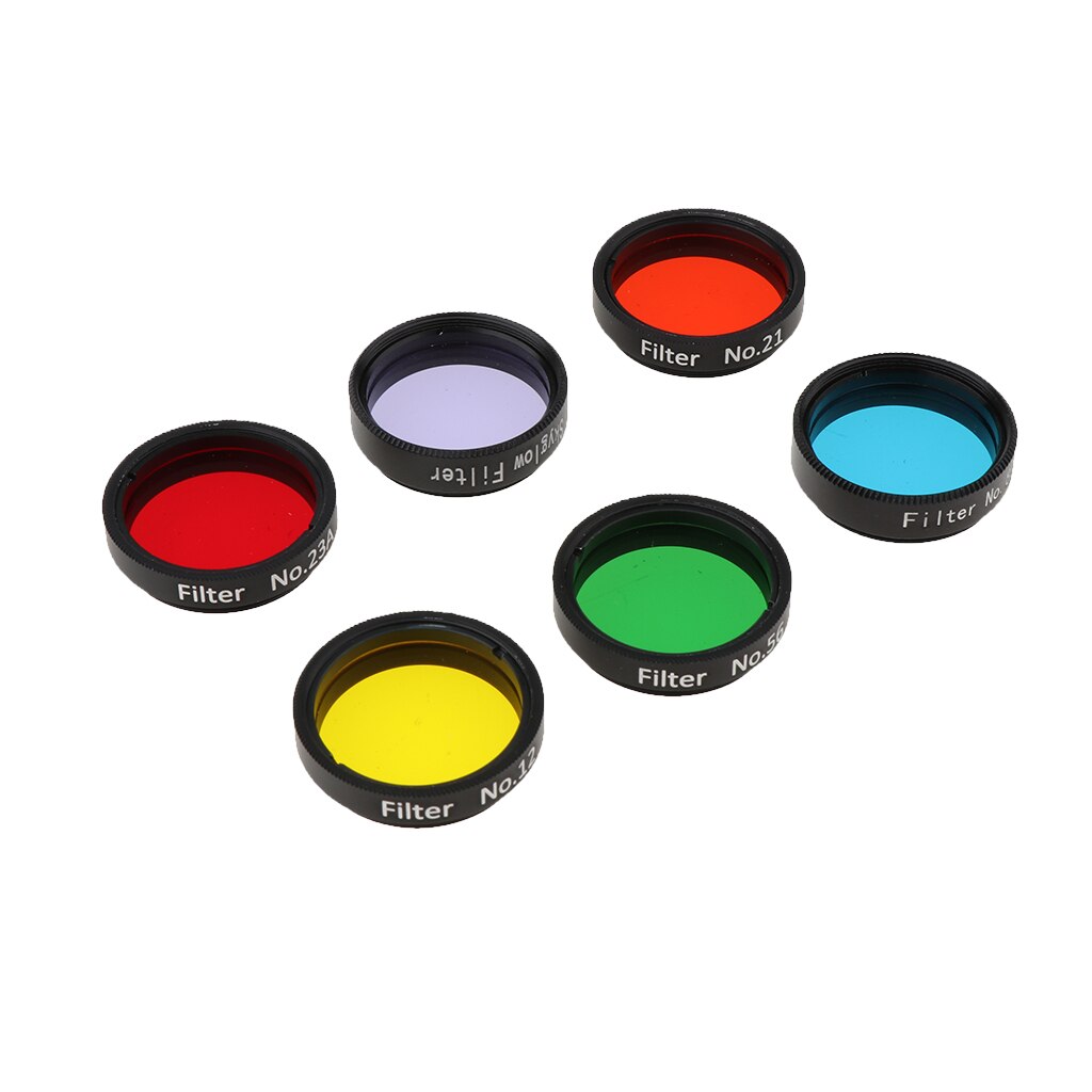 6 x Telescope Eyepiece Lens Color Filter Set 1.25"... – Vicedeal