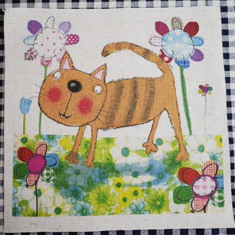 cotton and linen cloth hand printing decorative pa... – Vicedeal