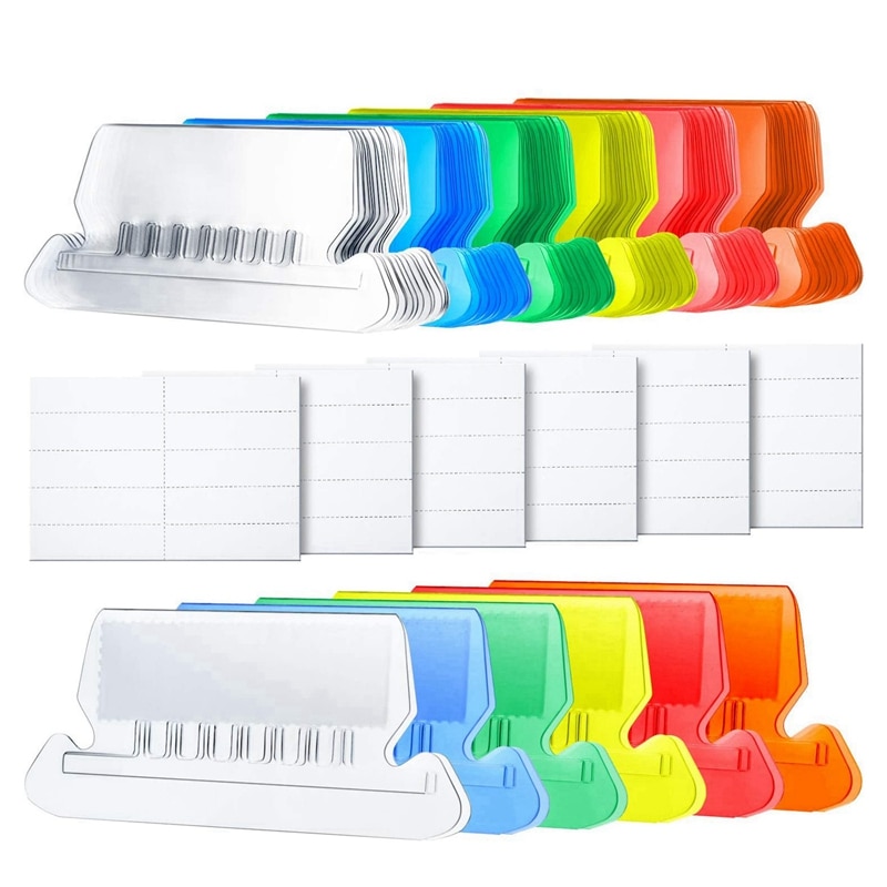 120 Sets 2 Inch Hanging Folder Tabs and Inserts fo... – Vicedeal