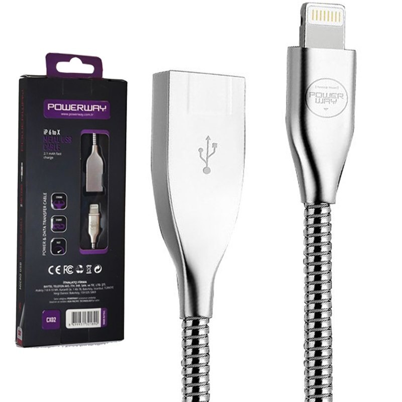 Powerway CX-02 Iphone 5*6*7*8 * X Metalen Lader En... – Grandado