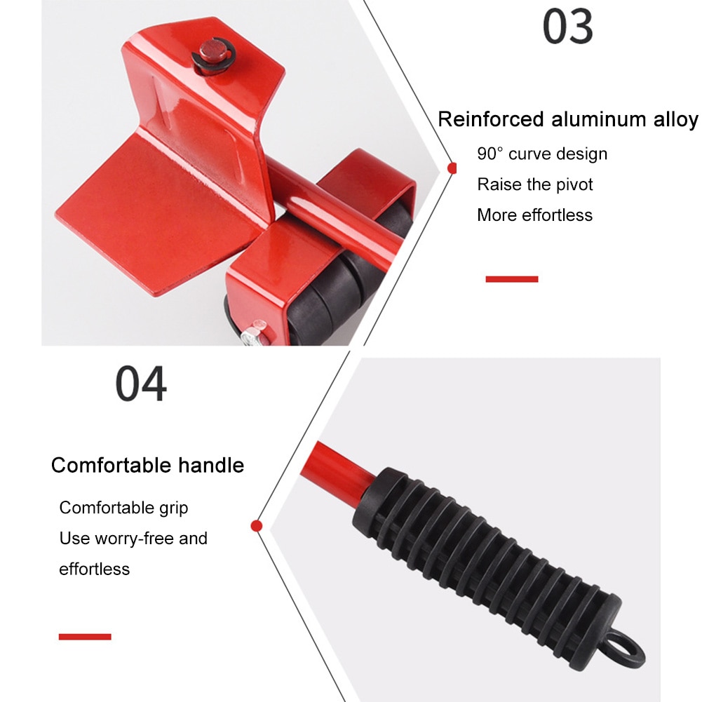 5pcs Furniture Transport Roller Set Wheel Bar Move... – Vicedeal