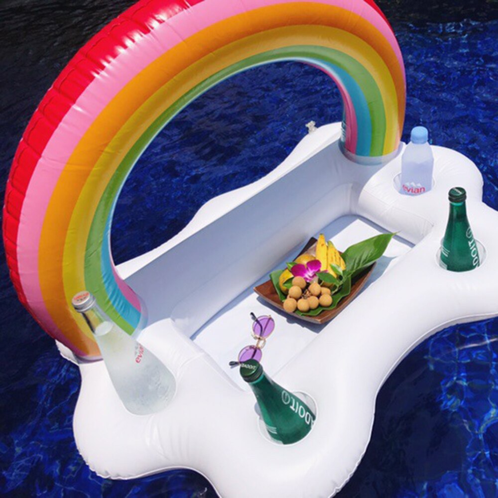 Summer Party Bucket Rainbow Cloud Cup Holder Infla... – Grandado