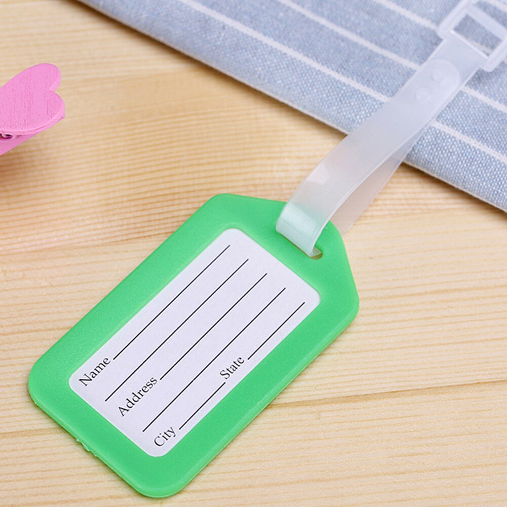 PVC Travel Luggage Bag Tag Address ID Label Suitca... – Grandado