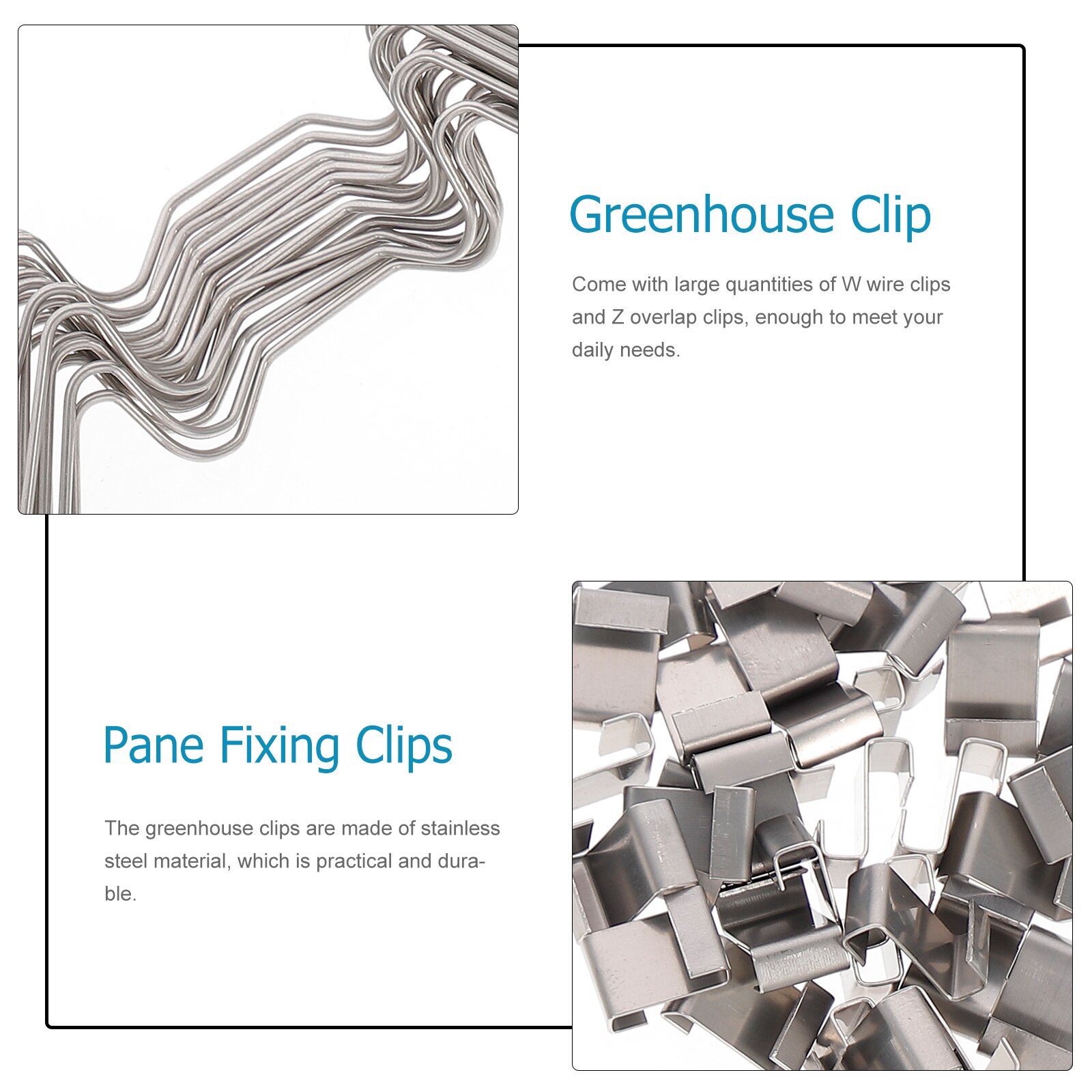 100pcs Greenhouse Glazing Z Overlap Clip Glazing Z... – LovingPrices