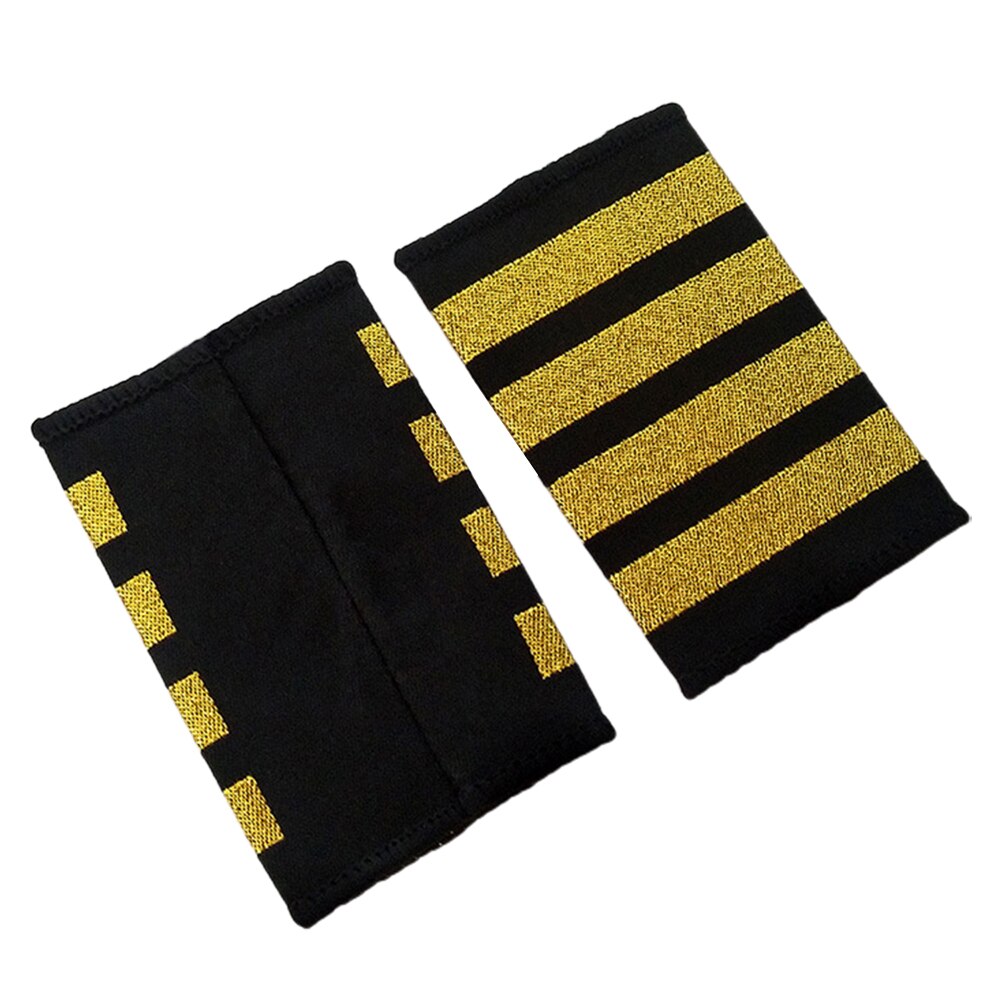 1 Pair Pilots Epaulettes Craft With Strips For Shi... – Vicedeal