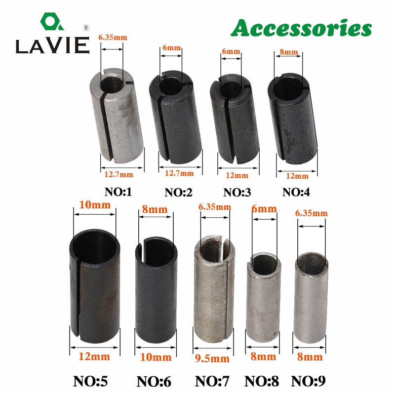 LA VIE 9pcs Hoge Precisie Adapter Collet CNC Route... – Grandado