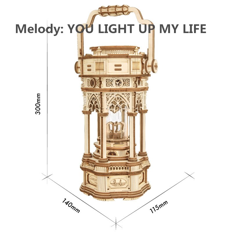 home music box carousel DIY handmade birthday musi... – Vicedeal