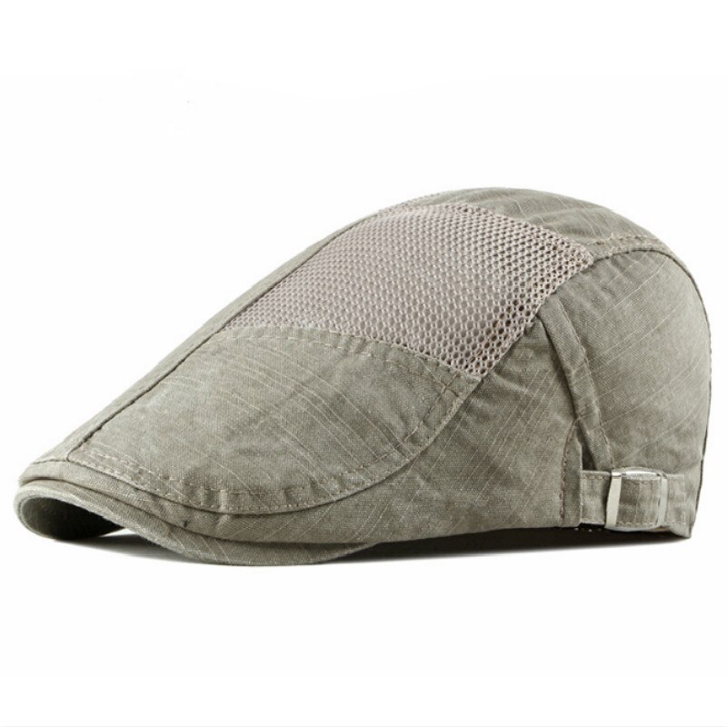 Cotton Mesh Newsboy Flat Ivy Cap Breathable Golf D... – Grandado