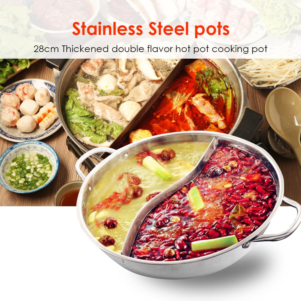 Stainless Steel Pot Single-layer Flavor Divided In... – Grandado