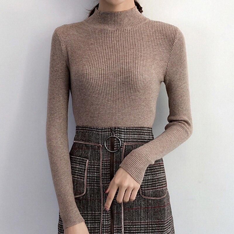 Dieptepunt Trui Herfst Winter Trui Basic Effen Kle... – Grandado