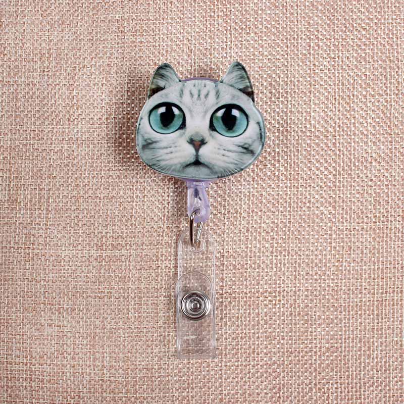 Plastic Little Cute Cat Retractable Badge Reel Stu... – Vicedeal