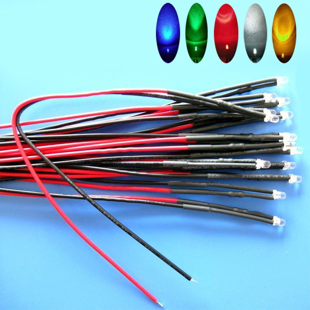 20 stks Wit/Blauw/Groen/Rood/Geel LED Lamp Light S... – Vicedeal