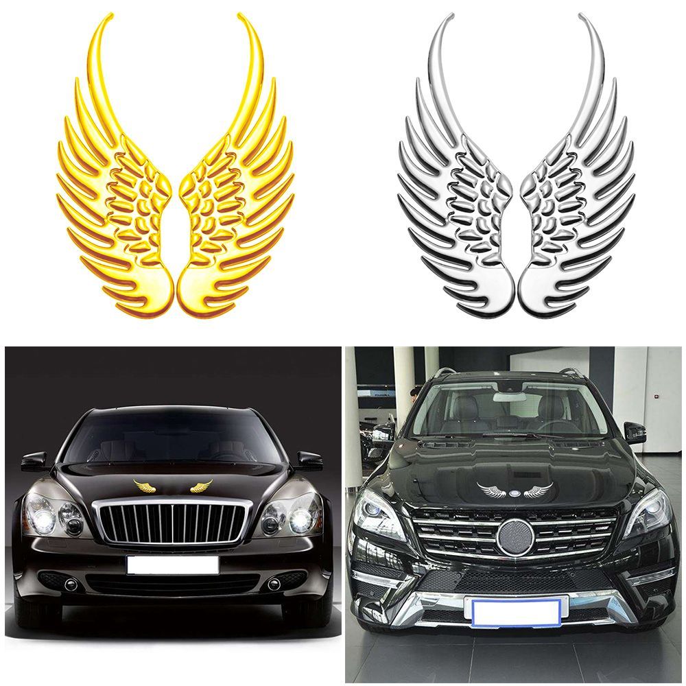 Wings Stickers Metal Sticker Emblem Badge Decal Ca... – Grandado