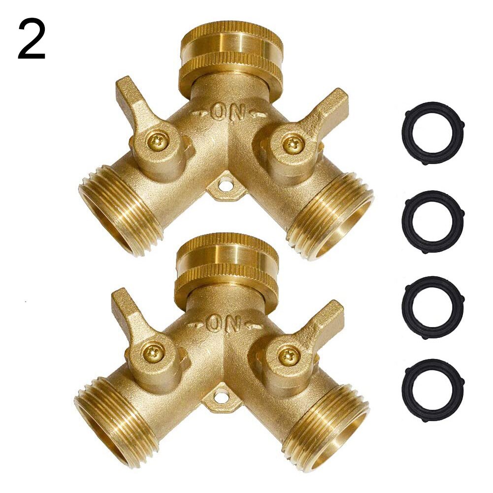 Newest Garden Hose Y Valve Connectors Brass Hose S... – Grandado