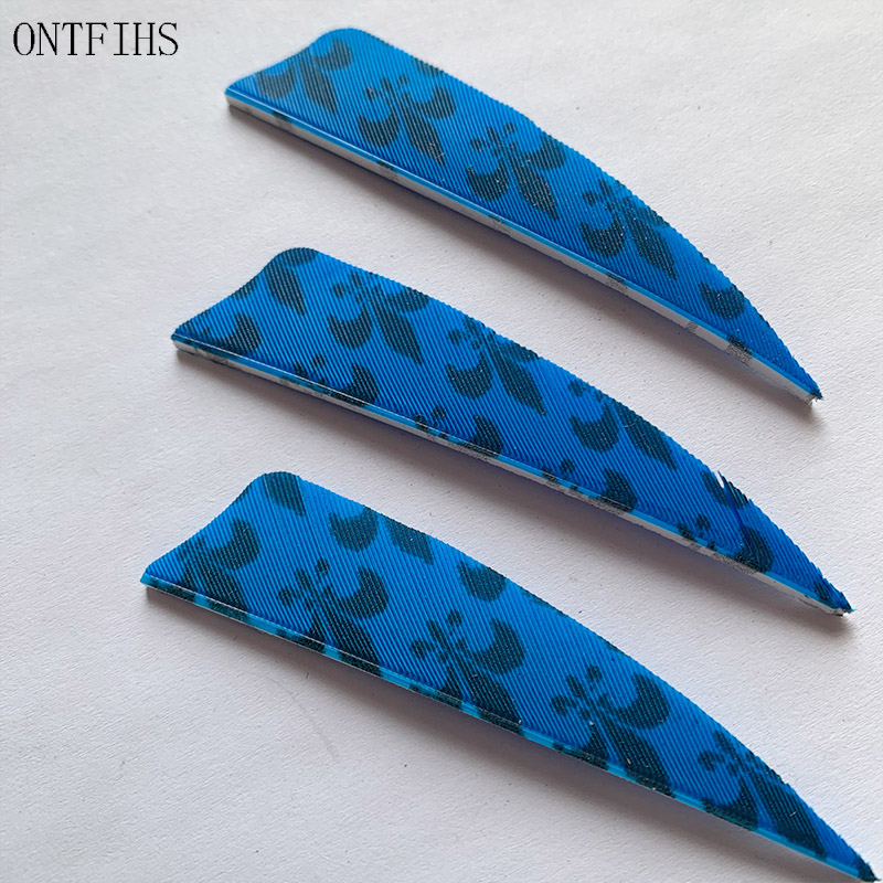 50PCS ONTFIHS 3 Inch Hunting Arrow Feathers Shield... – Grandado