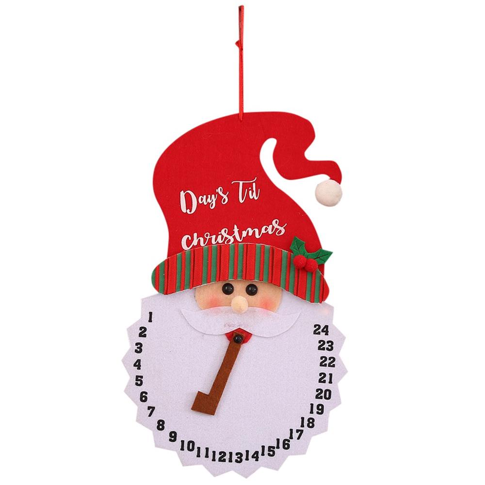 1PC Christmas Santa Snowman Shape Clock Wall Penda... – Grandado