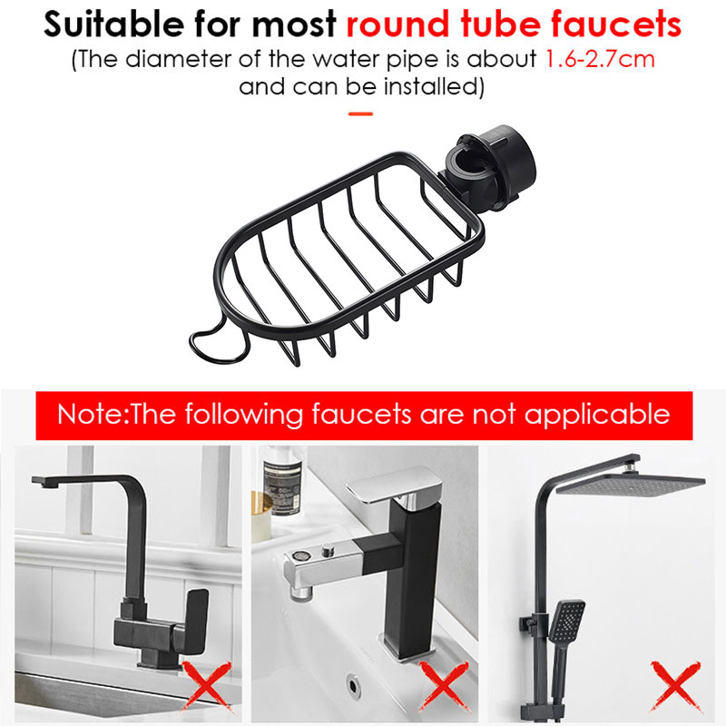 Aluminum Basket Shelf Faucet Drainage Shelf Kitche... – Grandado