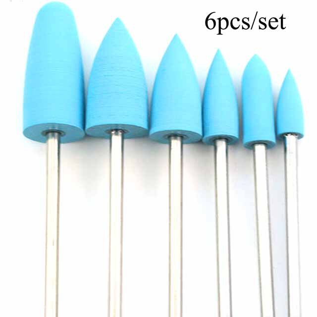 6pc Silicone Nail Drill Bit Set Rotary Electric Mi... – Vicedeal