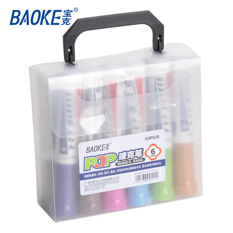 12 Kleuren Poster Pen Set Art Reclame Pennen Kleur... – Grandado
