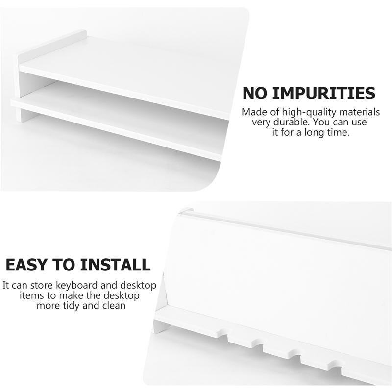 Desk-Holder Shelf Laptop-Stand Plastic Desktop Mon... – Grandado