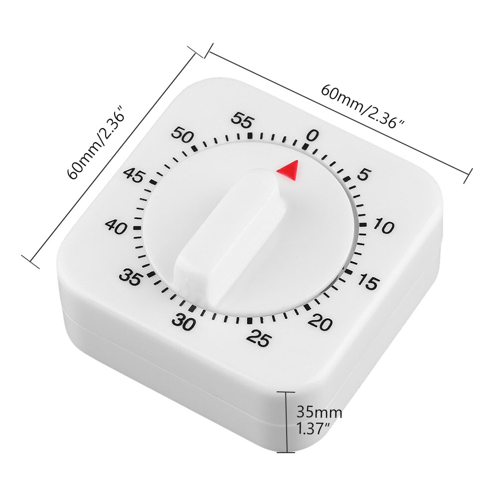 60 Minutes Kitchen Timer Count Down Square Cooking... – Vicedeal