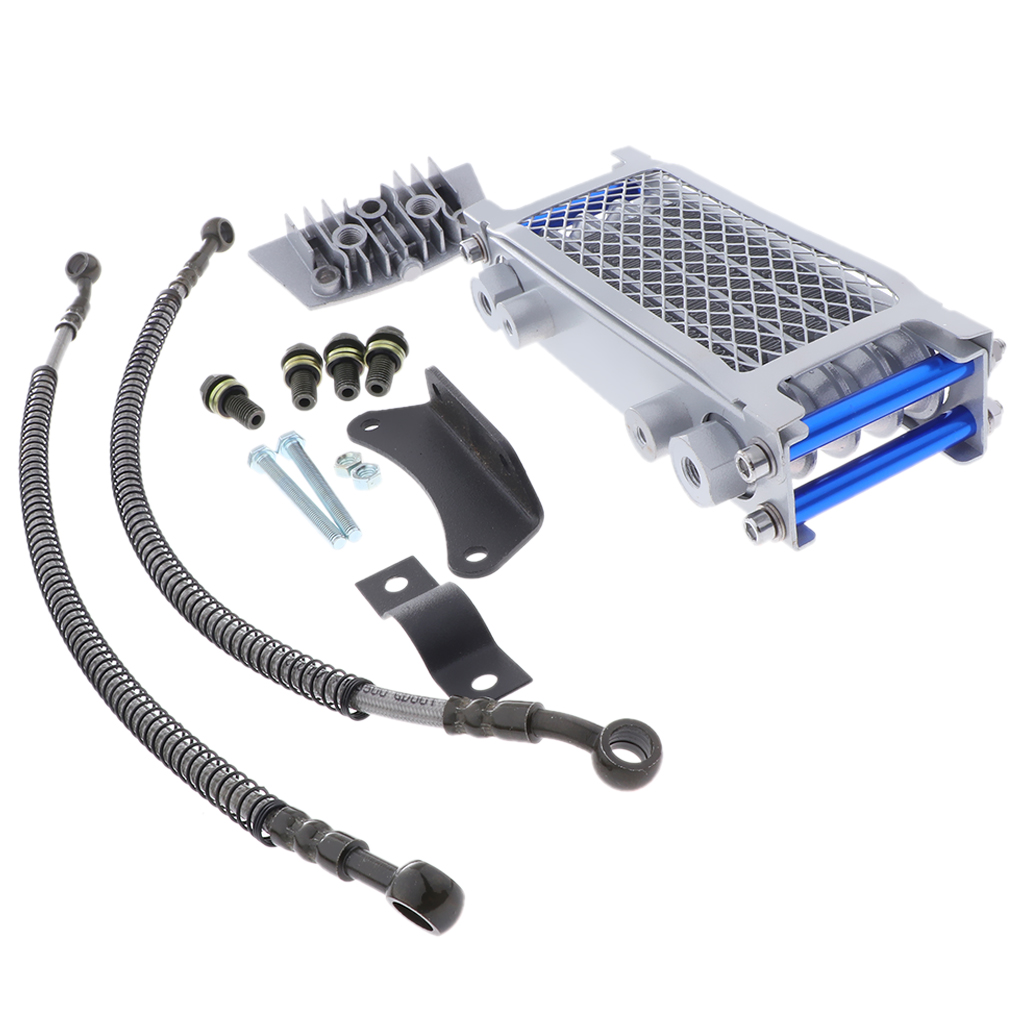 Sliver Engine Oil Cooler Kit Cooler Cooling Radiat... – Vicedeal