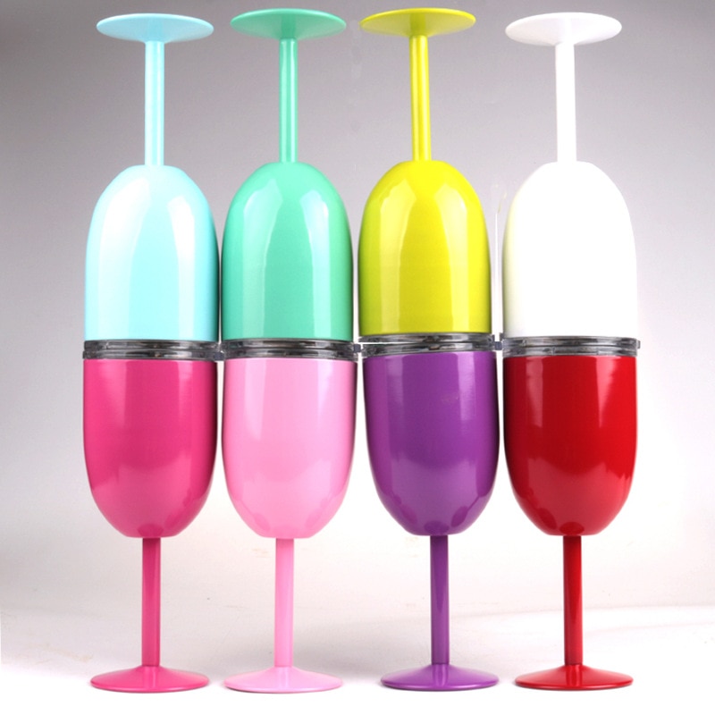 Wineglass Wine Beer Glass Mug 10OZ Flask Coffee Mu... – Grandado