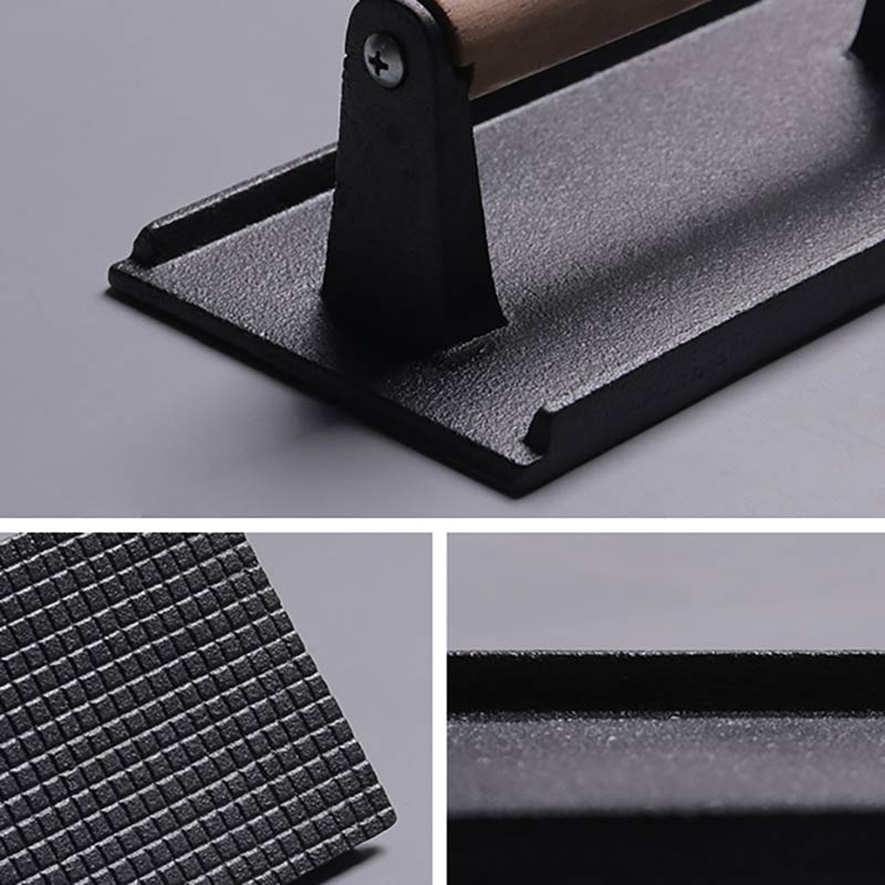 Kitchen Heavy Cast Flat Cast Iron Bacon Steak Meat... – Vicedeal