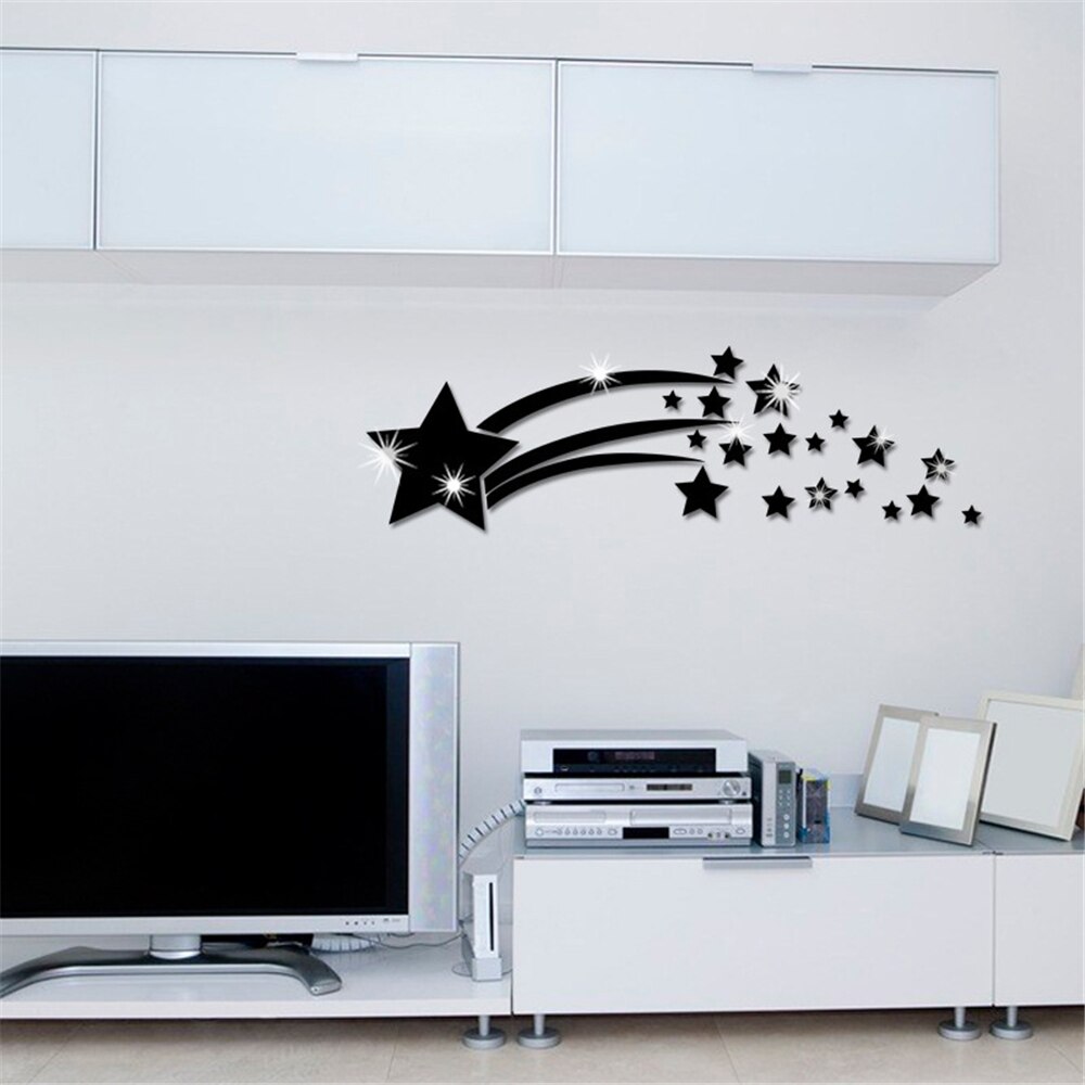 Meteor Comet Acrylic Mirror Wall Stickers Mural Be... – Grandado