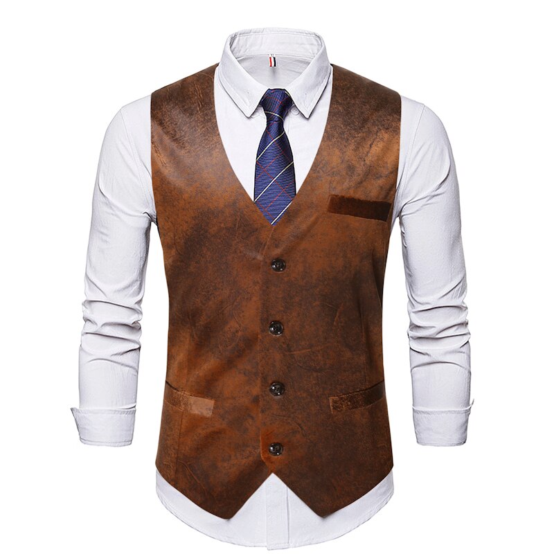 style men's formal vests Slim men's suit vests men... – Grandado