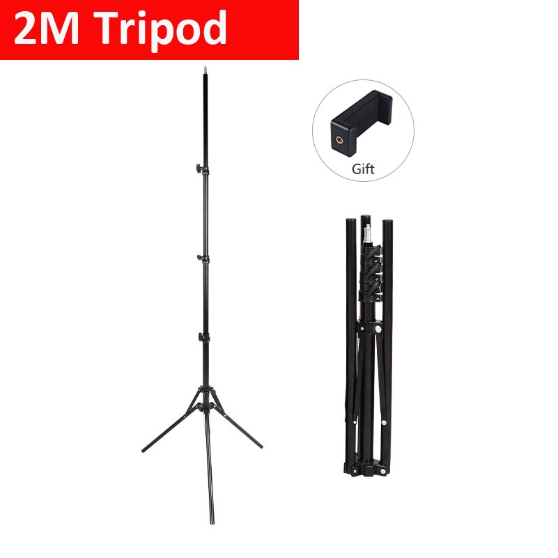 2M Photography Light Tripod Stand Phone Camera Rin... – Grandado